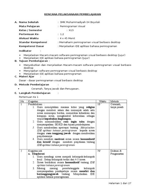 Judul Objek Pemrograman Visual Pdf