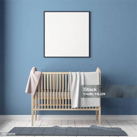 어린이 방에 포스터를 비웃는 다 스 칸디 나 비아 스타일에서 어린이 방 3d 그림입니다 0명에 대한 스톡 사진 및 기타 이미지 Istock