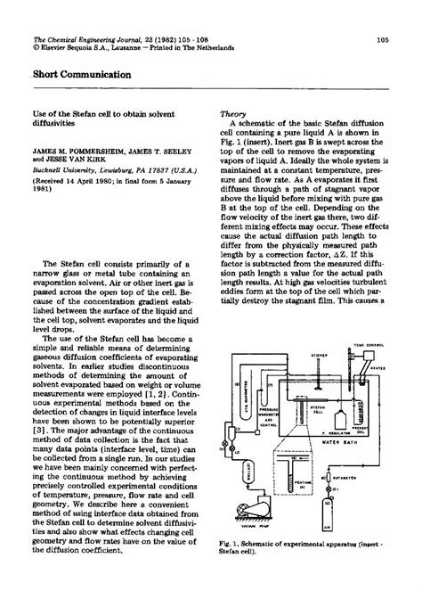 Pdf Use Of The Stefan Cell To Obtain Solvent Diffusivities Dokumen Tips