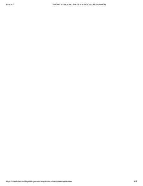 How To Add Or Remove Inventor Patent Application PDF