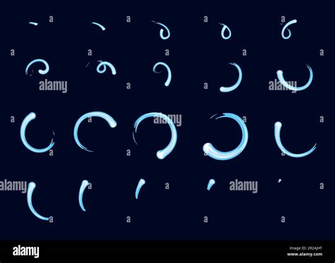 Water Motion Sprite Sheet Circle Blue Liquid Wave Loop Rotate
