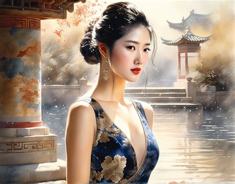 Download Ai Generated Woman Asian Royalty Free Stock Illustration