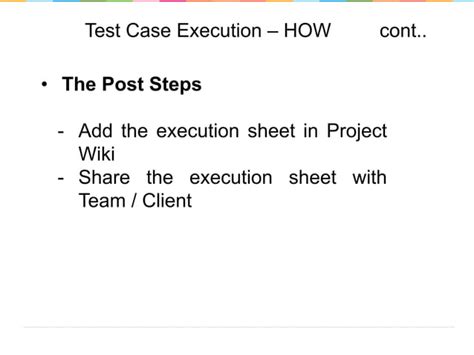 Test Case Execution Pptx Technology And Computing