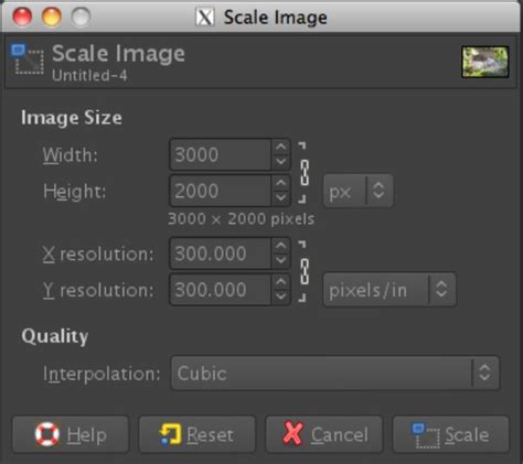 如何在 Gimp 中调整图像大小 [无拉伸或质量损失]