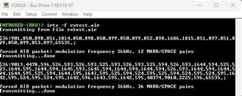 Infrared Binary Mode Analysir Irman Page 2 Development Bus Pirate