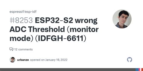 ESP S Wrong ADC Threshold Monitor Mode IDFGH Issue Espressif Esp Idf GitHub