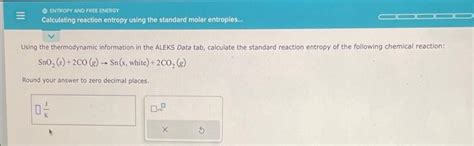 solved using the thermodynamic information in the aleks data