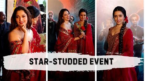 Aaj Ki Raat Song Launch Shraddha Kapoor And Tamannaah Bhatia Stun In