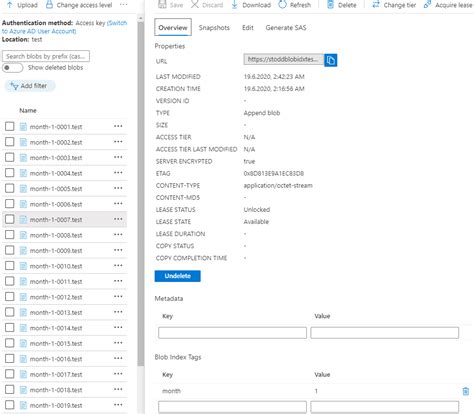 Playing Around With Azure Storage Blob Index Preview Codingfreaks