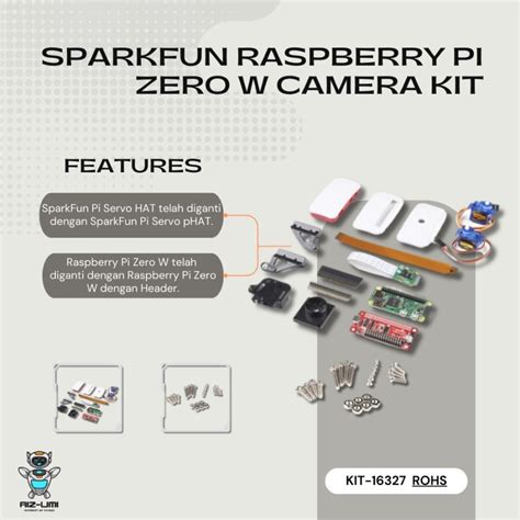 Jual SparkFun Raspberry Pi Zero W Camera Kit Limited Shopee Indonesia