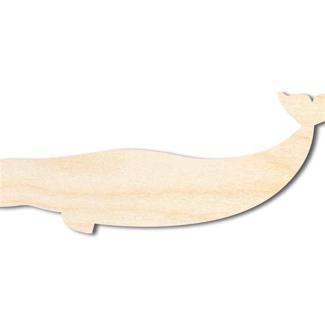 Unfinished Wood Beluga Whale Shape Craft Up To 46 Diy 24 Hour Crafts