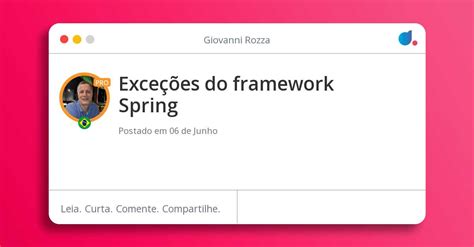 exceções do framework spring