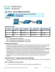 Lab Secure Network Devices NETLAB Pdf Lab Secure Network Devices This Lab