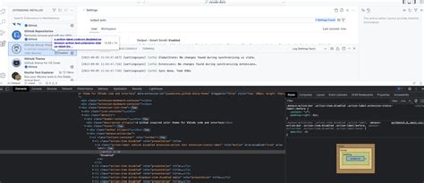 strange characters appear when disable extension · issue 160037