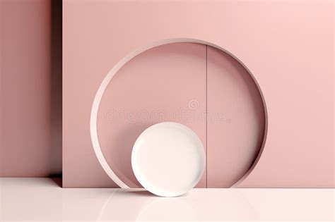 Abstract Background Image With A Minimalist Approach Using Simple Shapes And A Monochromatic