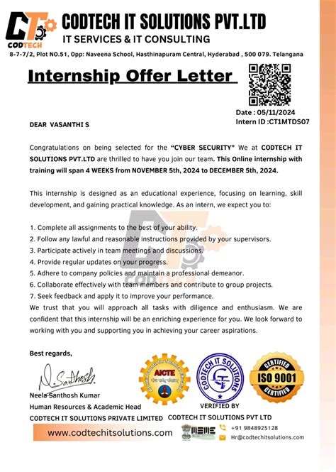 Vasanthi S On Linkedin Codtech Cycbersecurity Cybersecurity