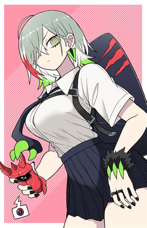 Rule 34 1girls Big Breasts Diabellstar The Black Witch Duel Monster Green Hair Grey Hair Grey
