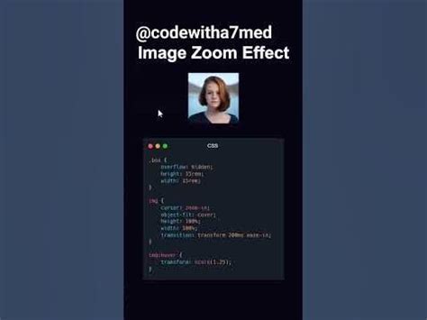 CSS image zoom effect - YouTube