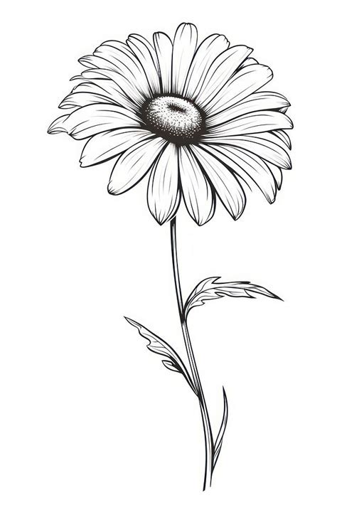 Download Premium Image Of Flower Drawing Sketch Daisy By Sasi About