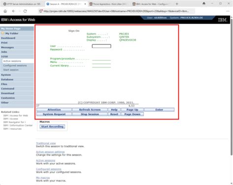 IBM I Access For Web Configure Nick Litten IBM I AS ISeries Software Developer