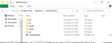 Sync File Structure TapeTrack Documentation