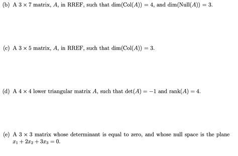 solved b a 3×7 matrix a in rref such that