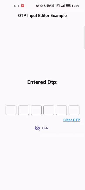 Otpinputeditor Flutter Package