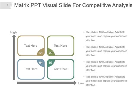 Matrix Ppt Visual Slide For Competitive Analysis PowerPoint Presentation Designs Slide PPT