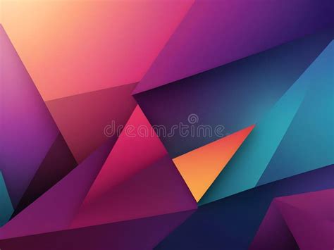 an abstract background of triangular shapes in a color gradient stock