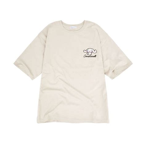 サンリオ Sanrio シナモロール Tシャツ 半袖 オーバーサイズ プリント 刺繍 サンリオ キャラクターズ （a アイボリー） ファッション通販 Magaseek マガシーク