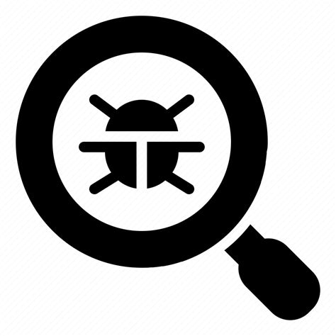 Bug Find Insect Magnify Problem Search Virus Icon Download On