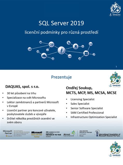 Sql Server Bootcamp 2021 Sql Server 2019 Licenční Podmínky Pro Různá Prostředí Pdf