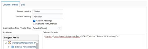Oracle HCM OTBI Report To Show Person Images