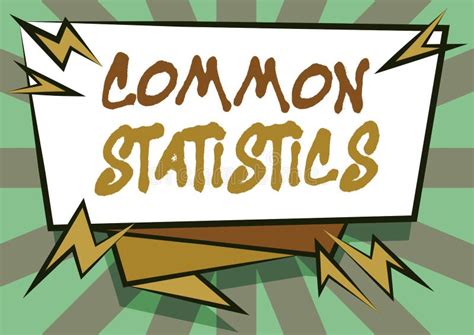 Hand Writing Sign Common Statistics Concept Meaning Used To Calculate Values Related To