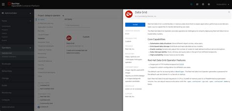 Getting Started With Data Grid Operator Red Hat Product Documentation