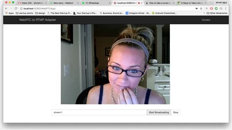 webrtc live video stream broadcasting