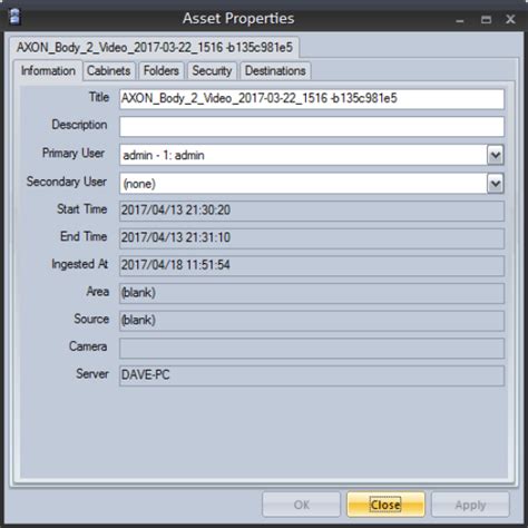 Assets Pane Ev Local