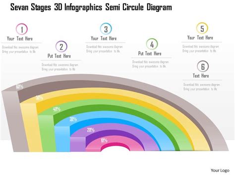 4 3 Item 2 Level Semi Circle Powerpoint Diagram Slidemodel