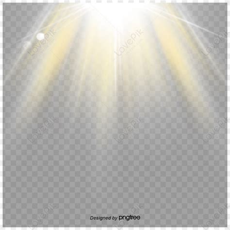 조명 일러스트 효과 황금빛 섬광 무대 조명 Png 일러스트 무료 다운로드 Lovepik