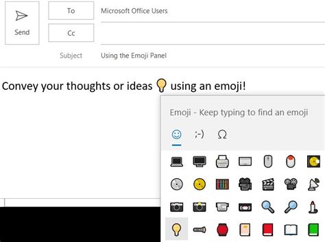 Express It With The Emoji Panel In Microsoft Office Puryear IT LLC