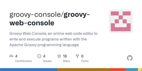 github groovy console groovy web console groovy web console an