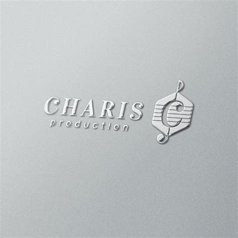 클래식 공연 기획사 로고명함 디자인 의뢰 영문 Charis Production 국문 카리스 프로덕션 디자인 의뢰는 라우드소싱 Design