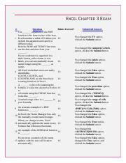 Excel Chapter Exam Docx EXCEL CHAPTER EXAM Question Points