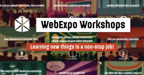 Workshops Webexpo