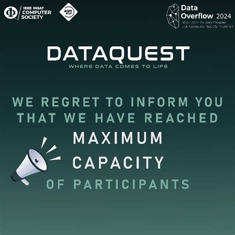 data overflow on linkedin we ve hit maximum participant capacity with