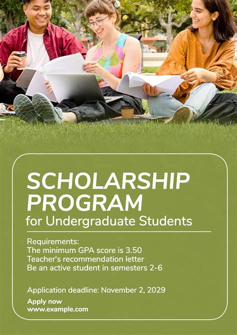 Scholarship Program Poster Template Premium Editable Template Rawpixel