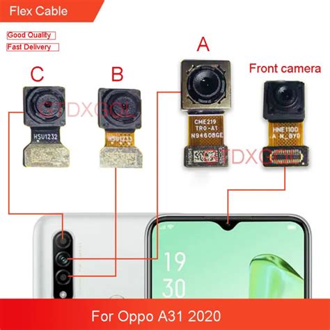 Original Front Back Camera For For Oppo A31 2020 Main Facing Camera Module Flex Cable