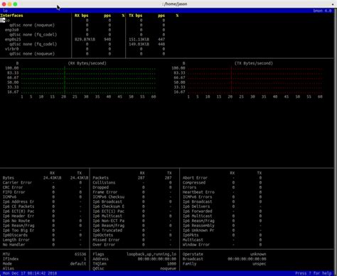 The Bmon Utility Showing Very Detailed Network Information Securitron Linux Blog