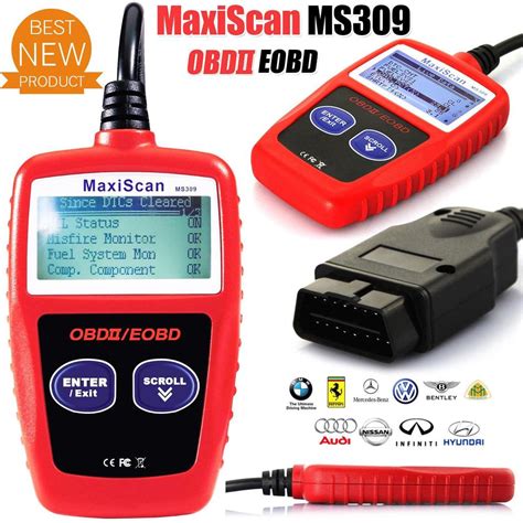 Buy MaxiScan MS309 OBD2 OBDII EOBD Fault Code Reader Car Diagnostic ...