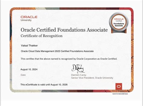 vatsal thakker on linkedin oraclecloud datamanagement